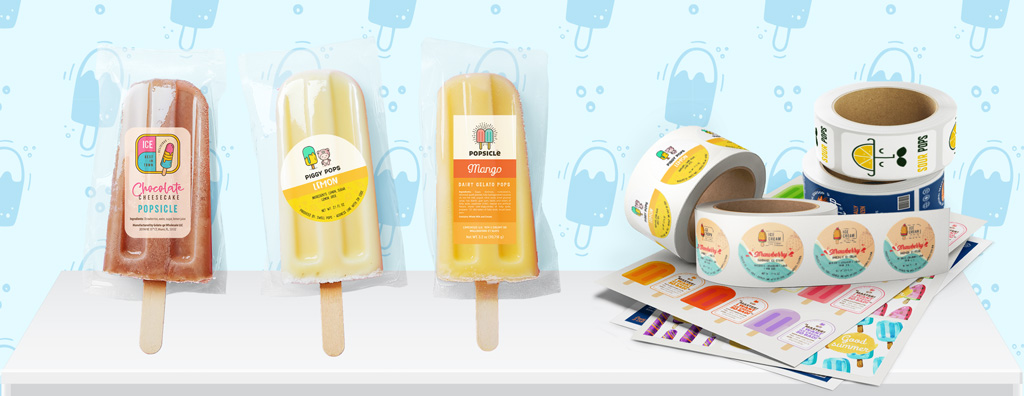 Popsicle Labels and Stickers - FreezerLabels.net