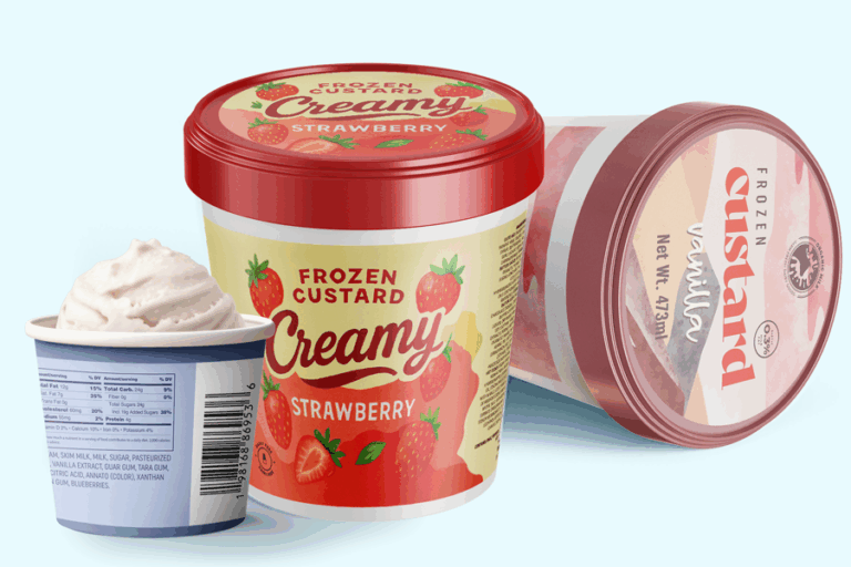 Labels and Tags for Frozen Custard - FreezerLabels.net
